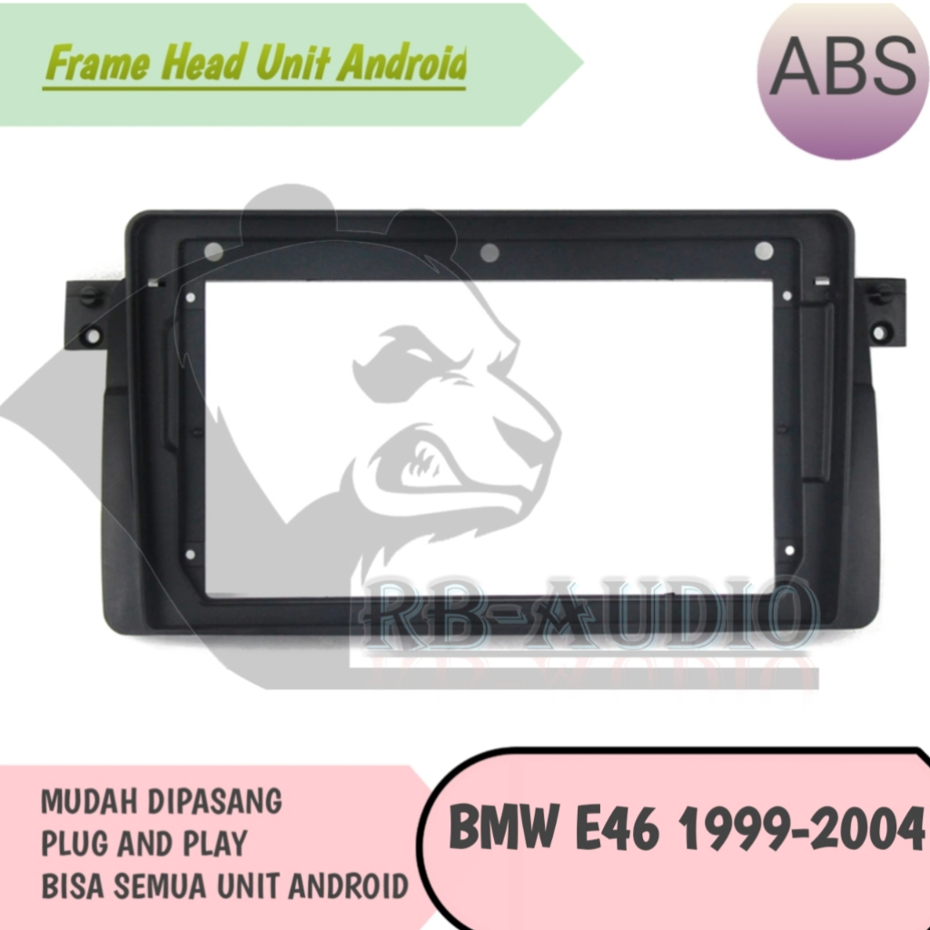 Jual Frame Head unit Android BMW E46 318i 323i 325i 1999 - 2006 9 inch ...