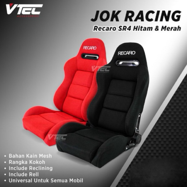 Jual Jok Racing Recaro SR4 | Shopee Indonesia