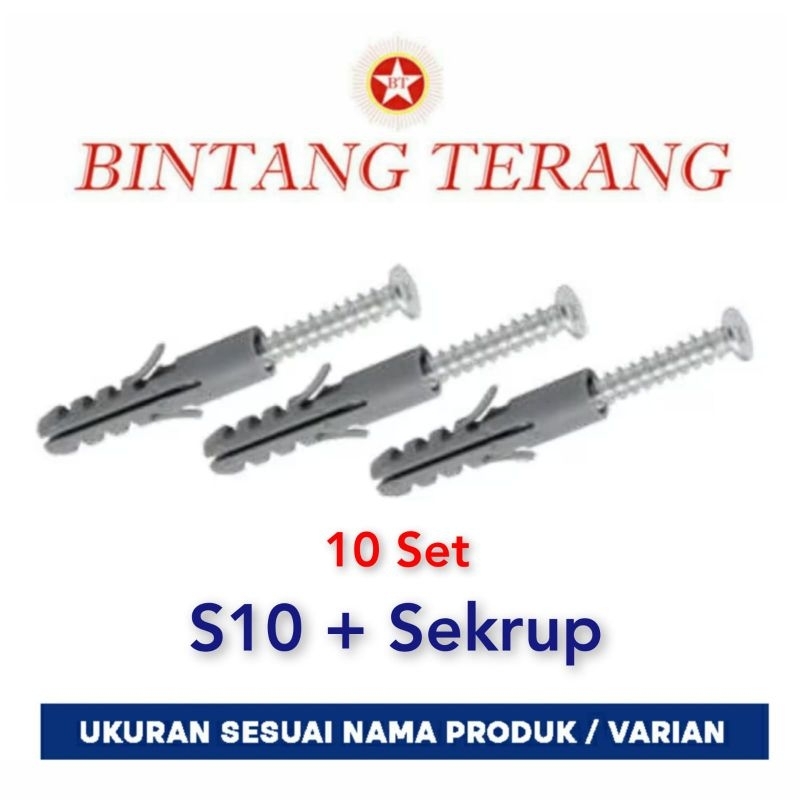 Jual Set Angkur Fiser S10 isi 10 pcs & Skrup / Viser S10 / Piser S10 ...