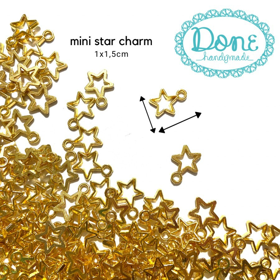 Jual charm bintang bezel pernak pernik beads star | Shopee Indonesia