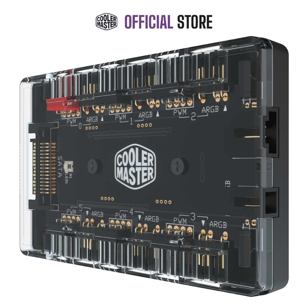Jual Cooler Master MasterFan ARGB & PWM HUB 1 to 6 Port | Shopee Indonesia