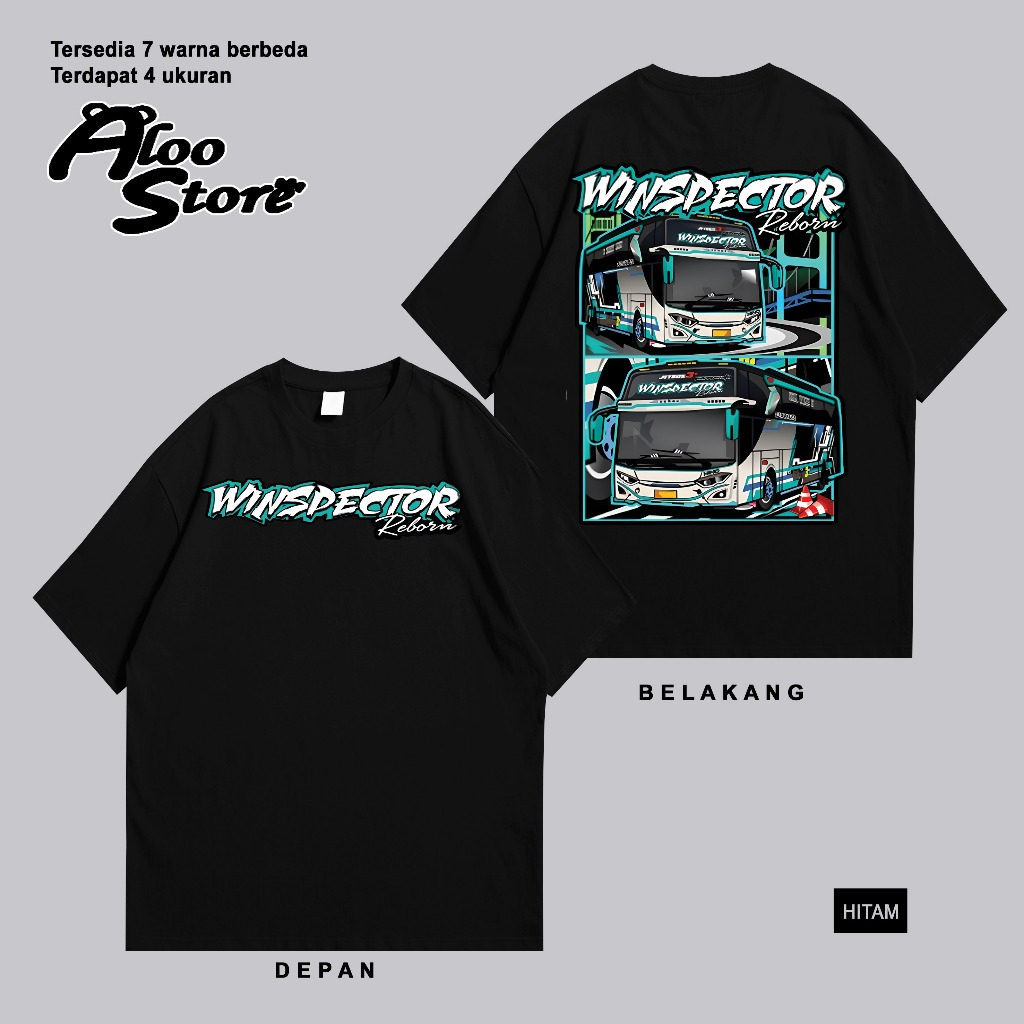 Jual (free sticker winspector + ganci)KAOS BUS WINSPECTOR QQ TRANS ...