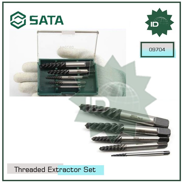 Jual Heavy Duty SATA 09704 Screw Extractor Tap Balik Baut Rusak Patah 5 ...