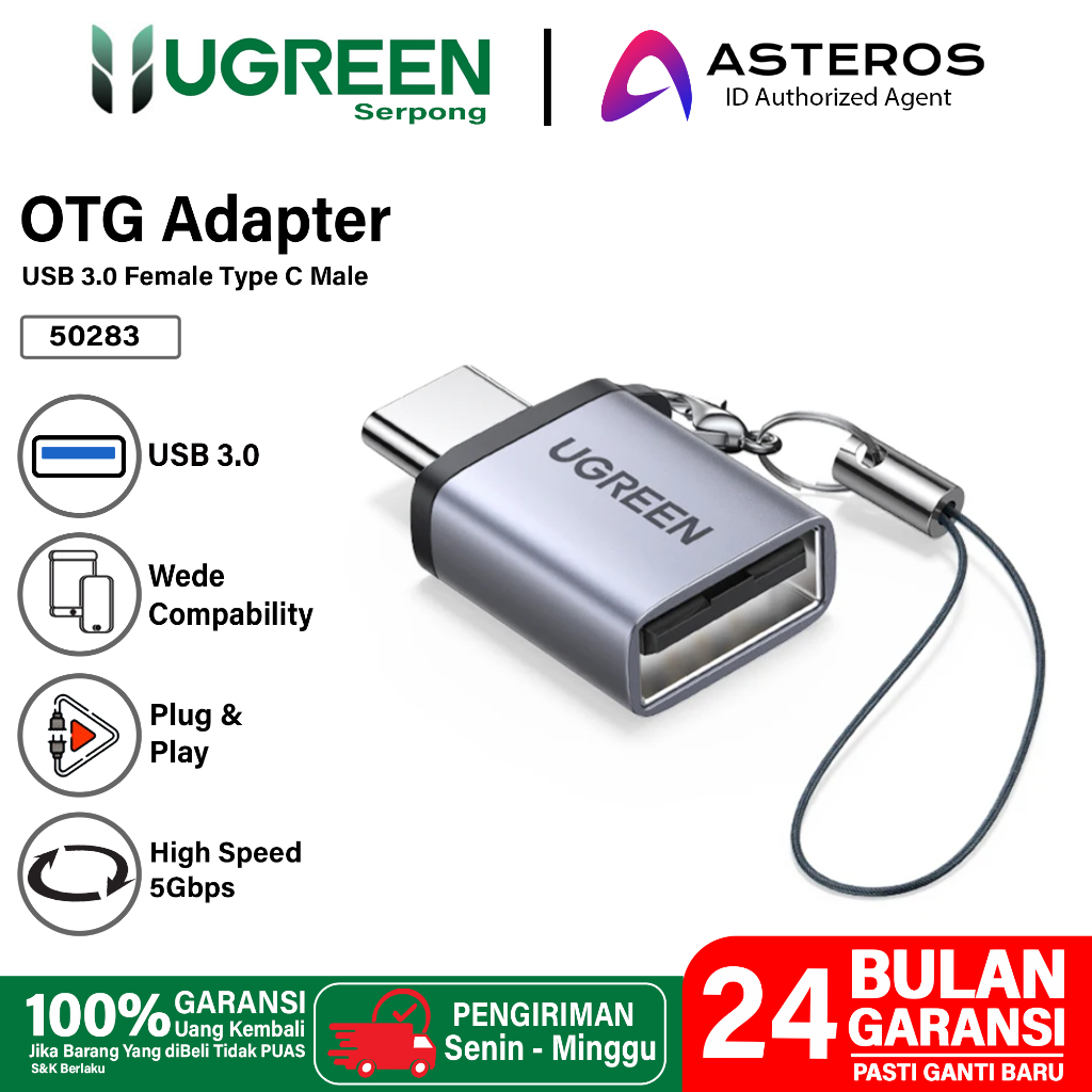 Jual UGREEN OTG USB Type C To USB 3.0 Adapter Converter 5Gbps | Shopee ...