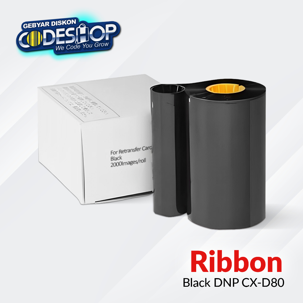 Jual Ribbon Black DNP CX-D80 CX Series 2000 Prints Pita Tinta Hitam ...