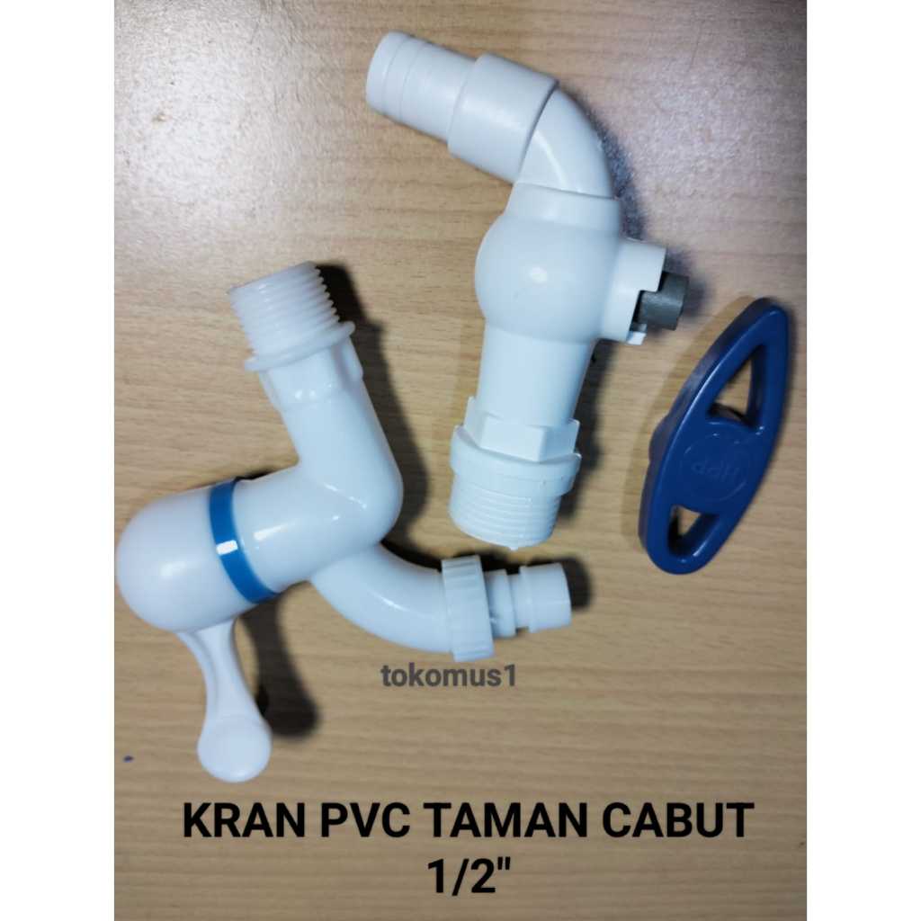 Jual Kran Air PVC Cabut 1/2" Inchi/Keran Taman Copot | Shopee Indonesia