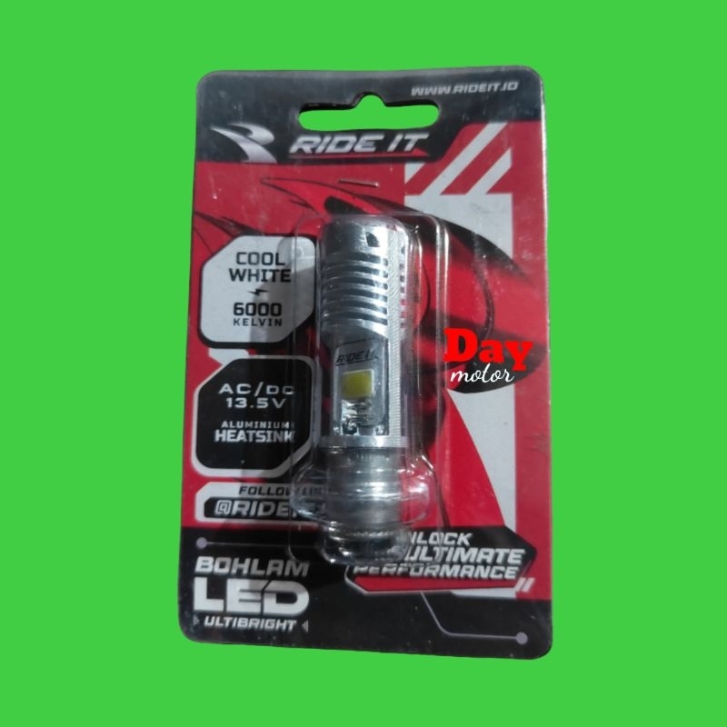 Jual DOP BOHLAM LAMPU DEPAN LED ABU ABU SUPER BRIGHT RIDE IT 12V SUZUKI ...