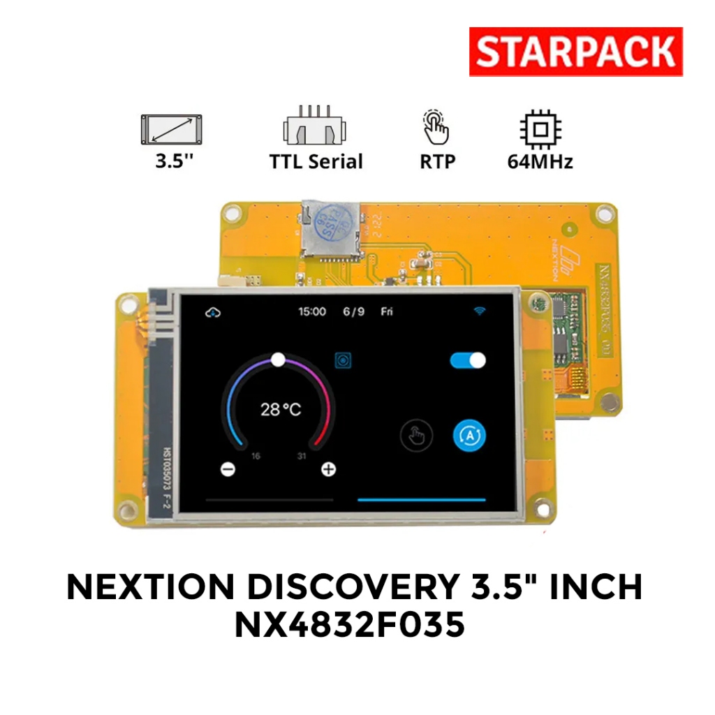 Jual Nextion Discovery 3.5" Inch HMI LCD Touchscreen NX4832F035 ...