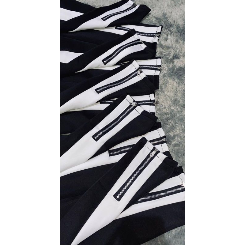 Jual Celana Joger List Hitam Putih | Shopee Indonesia