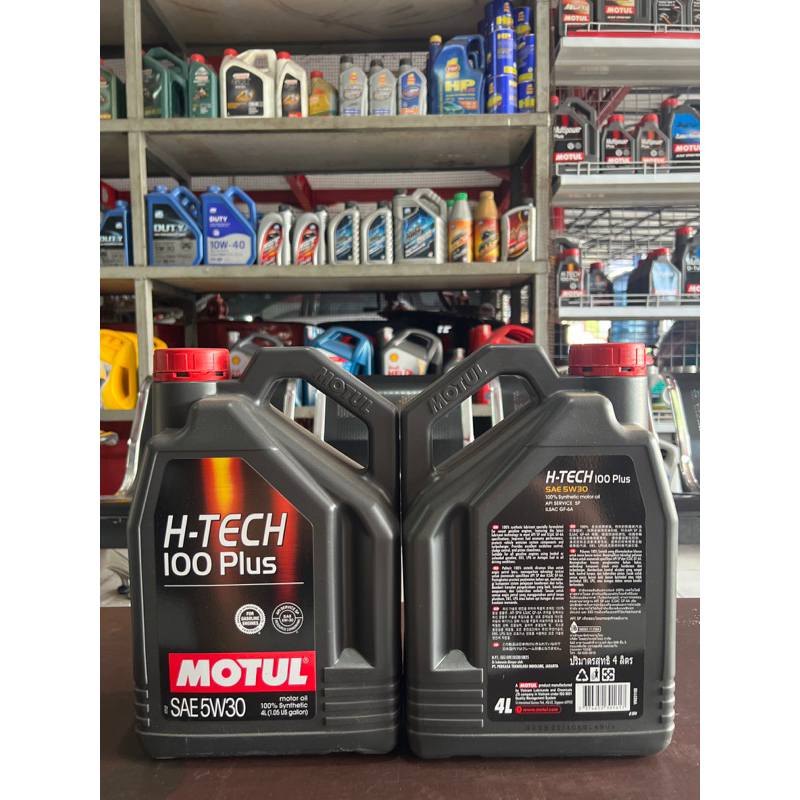 Jual Oli MOTUL H-TECH 100 Plus SAE 5w-30 Kemasan 4 Lt | Shopee Indonesia