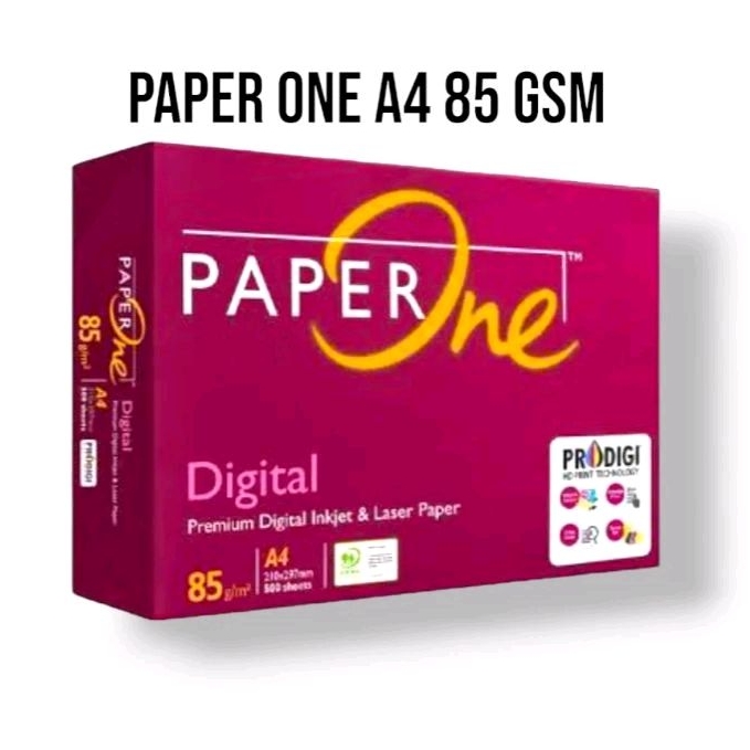 Jual kertas hvs print putih A4 premium digital Paperone A4 85 gsm ( 500 lembar) | Shopee Indonesia