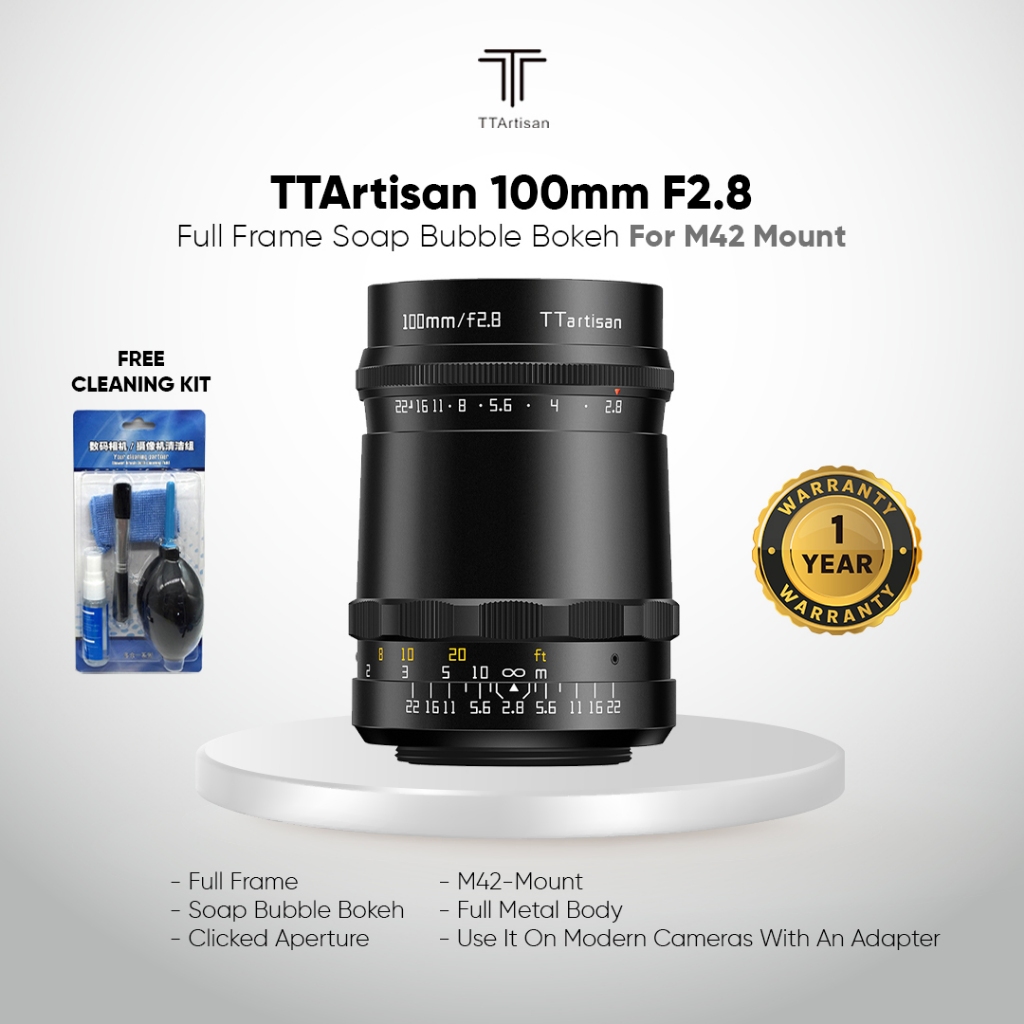 Jual TTArtisan 100mm F2.8 Full Frame Soap Bubble Bokeh for M42-Mount | Shopee Indonesia