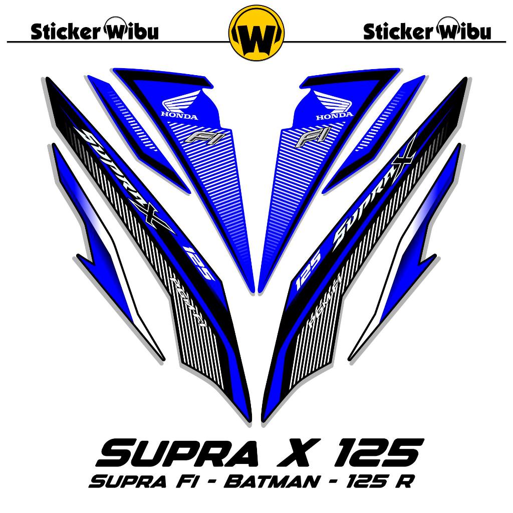 Jual STRIPING SUPRA X 125 R NEW MOTIF X14 / STIKER SUPRA X 125 FI ...