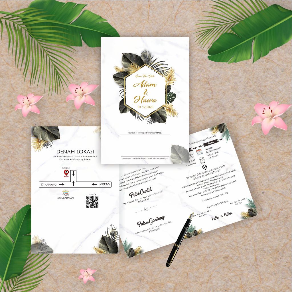 Jual Undangan Nikah, Undangan Resepsi, Undangan ngunduh mantu | Shopee ...