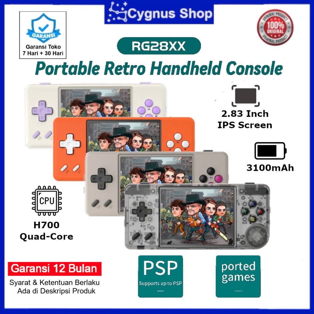 Jual ANBERNIC RG28XX Handheld Retro Video Game Console Portable Mini ...