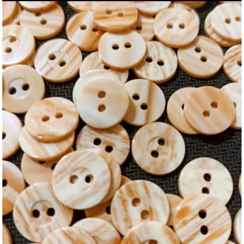 Jual Kancing Baju Motif Kayu 13mm/1,3cm/20L Isi 50 pcs | Shopee Indonesia