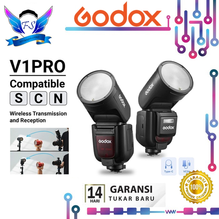 Jual Godox V1 Pro Round Head Flash for Camera Flash V1 Pro Canon Sony Nikon Fujifilm Olympus ...