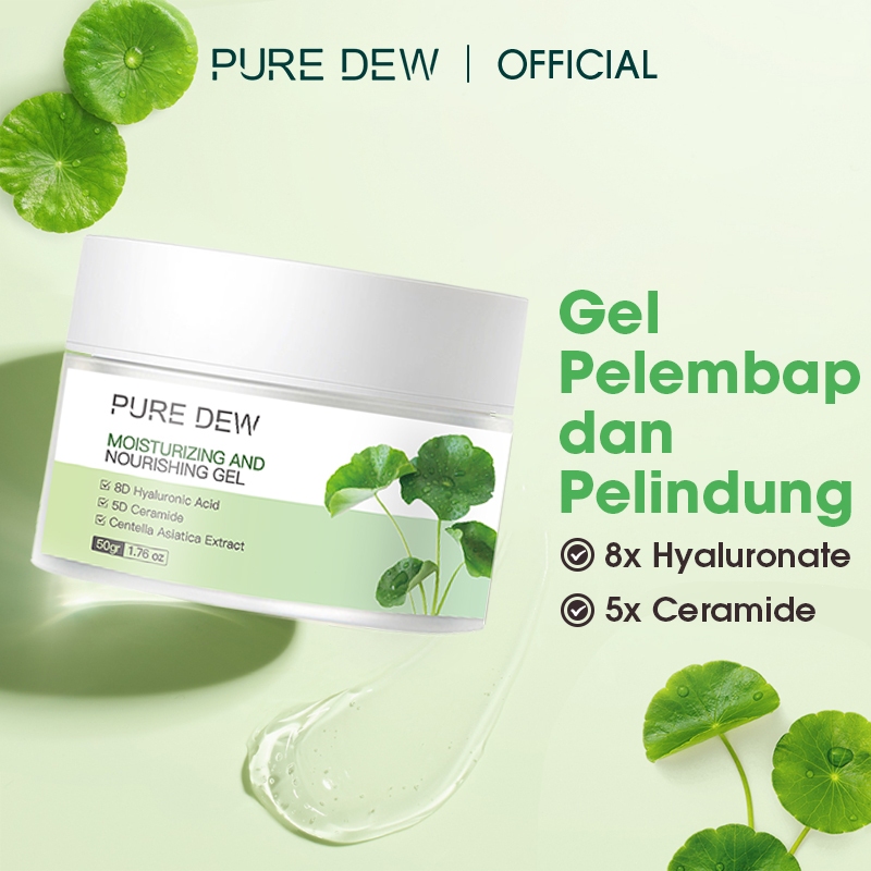 Jual PURE DEW - Centella Asiatica Moisturizer Gel Skin Barrier Pelembab Wajah Menghidrasi Kulit ...