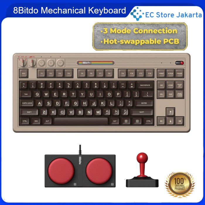 Jual 8Bitdo Retro C64 Edition Wireless Mechanical Keyboard for Windows ...