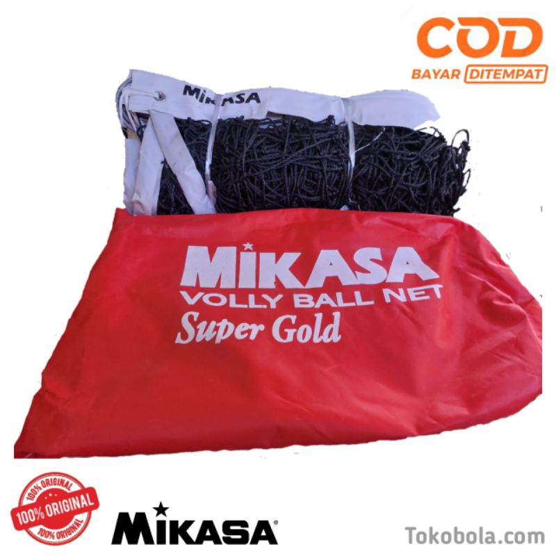 Jual NET VOLLY MIKASA VOLLY BALL NET SUPER GOLD JUMBO 100% ORIGINAL ...