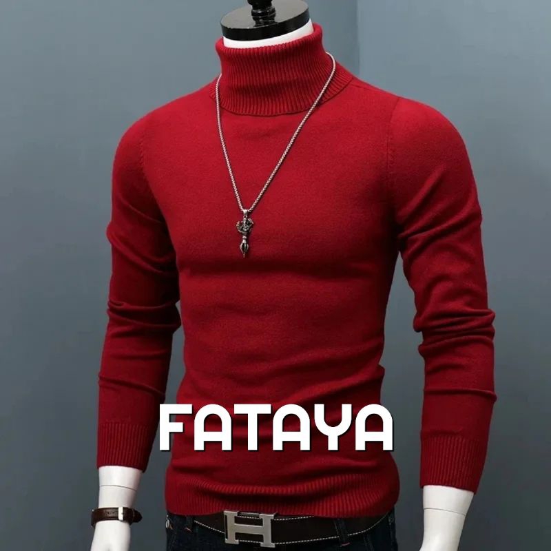 Jual kaos rajut rib sweater pria distro polos turtleneck korean model ...