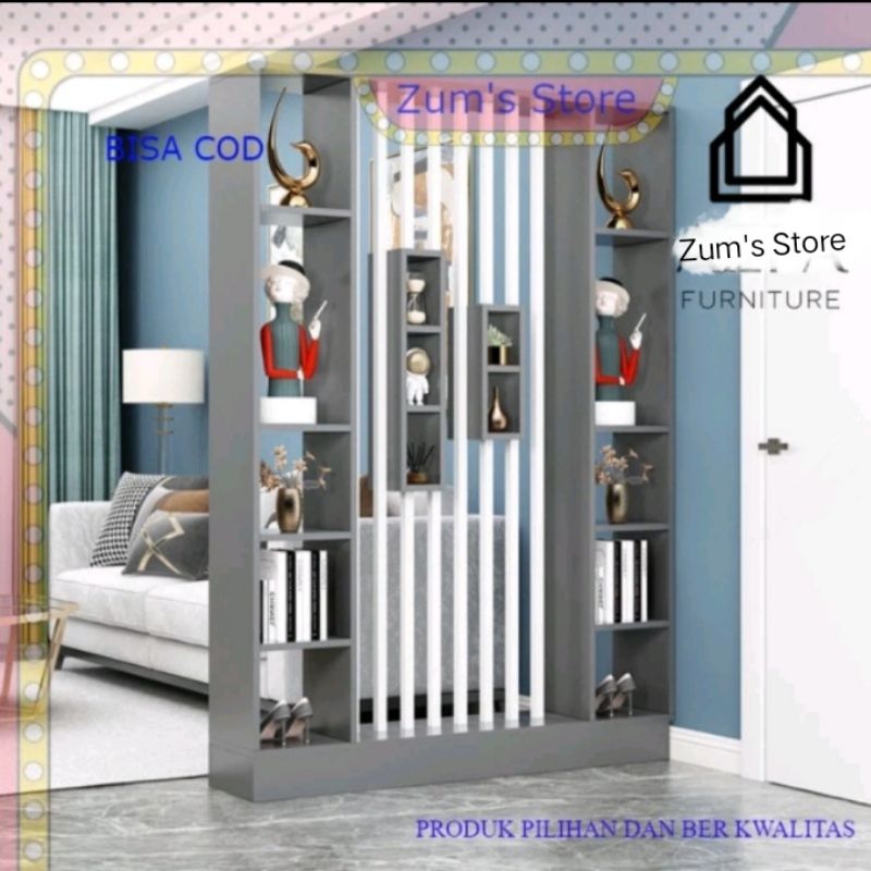 Jual Promo Partisi Ruangan Kayu Penyekat Ruangan Minimalis Modern 200 x ...
