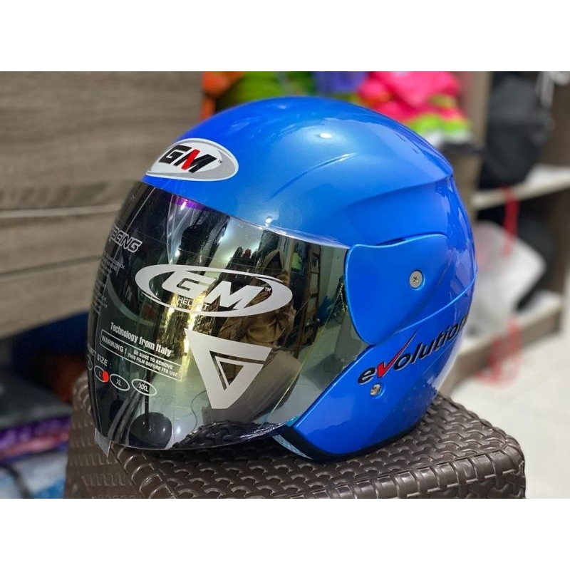 Jual Helm GM Evolution Original Blue | Shopee Indonesia