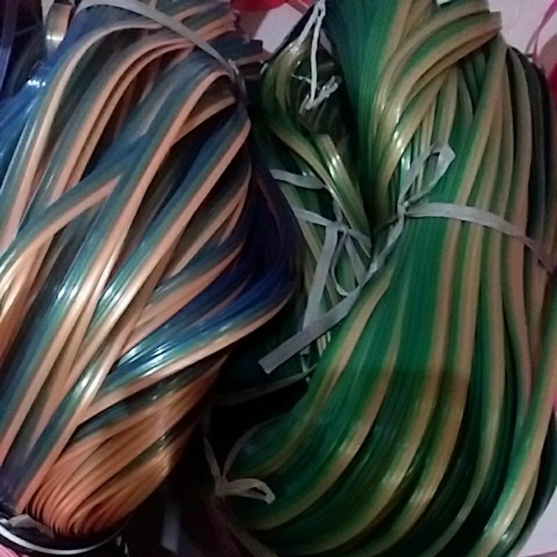 Jual New Bahan Anyaman Jali warna GRADASI/JANUR 500gr Ready stock ...
