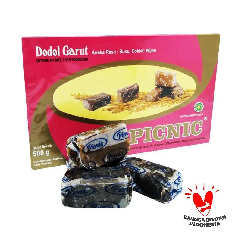 Jual Dodol Garut Picnic Aneka Rasa Original 500gr Klasik Legendaris Oleh Oleh Khas Garut ...