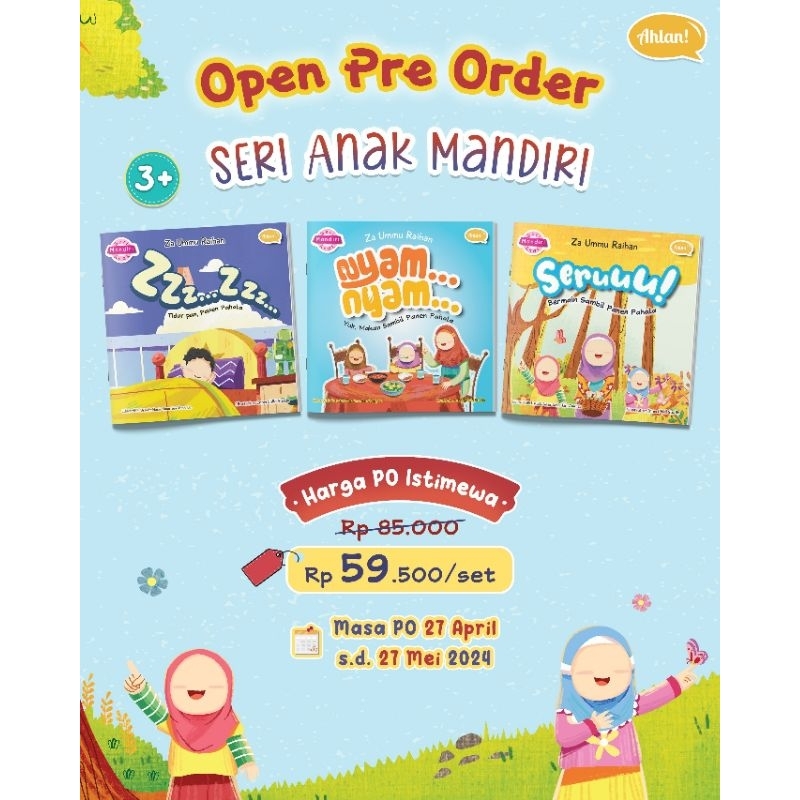 Jual PRE order Buku Anak Paket Seri Anak Mandiri NEW Seri 1 dan 2. CPB ...