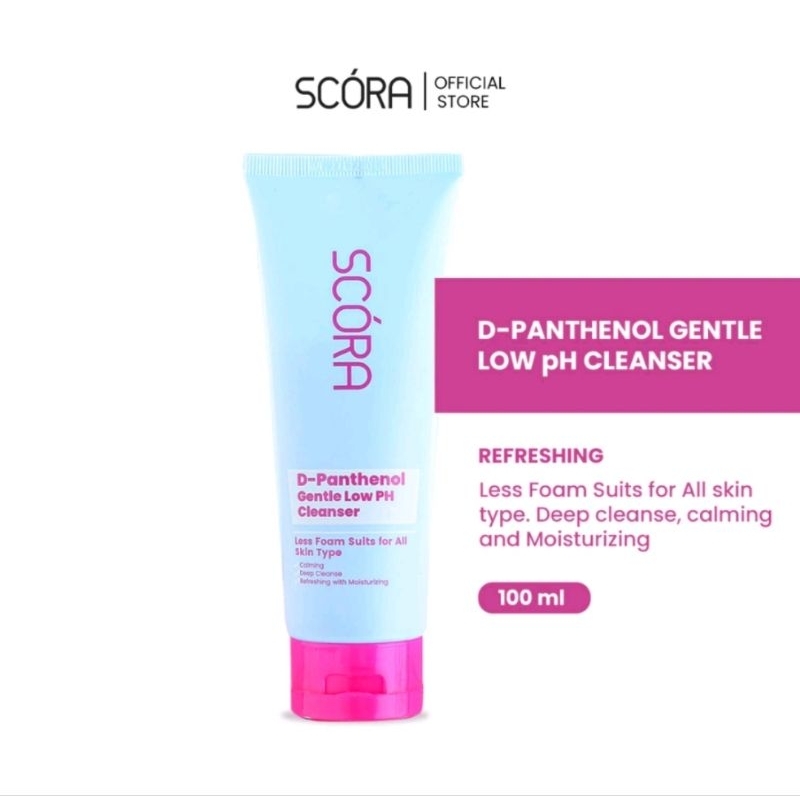 Jual SCORA D-Panthenol Gentle Low PH Cleanser 100ml | Shopee Indonesia