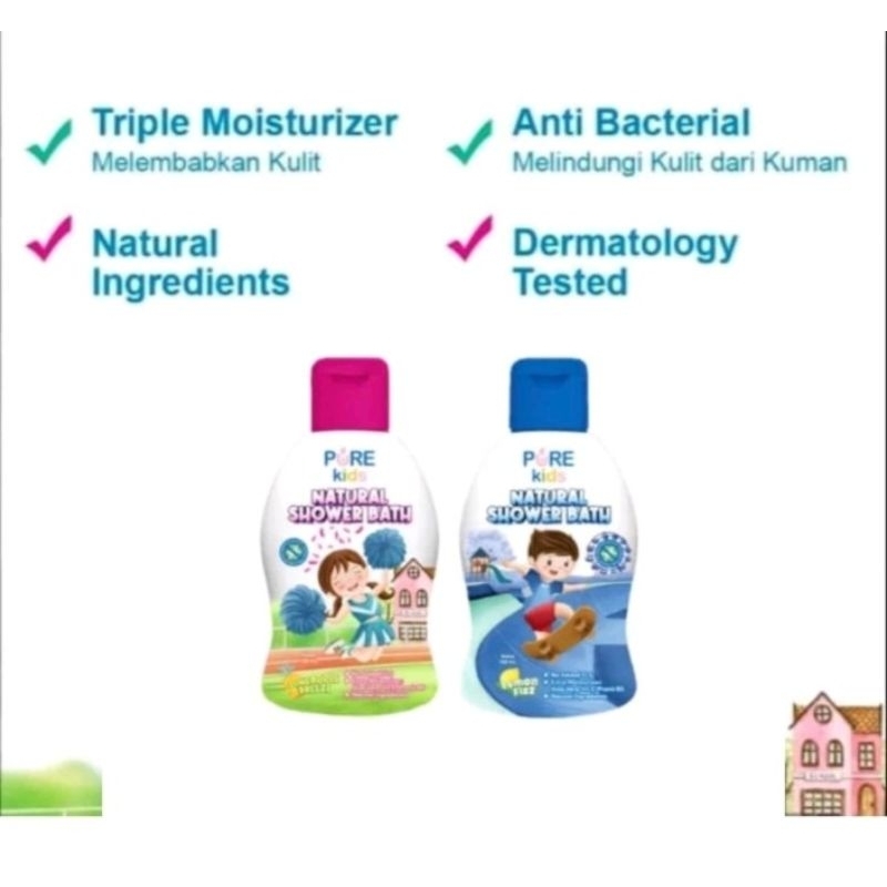 Jual Pure kids Natural shower bath 100ml | Shopee Indonesia