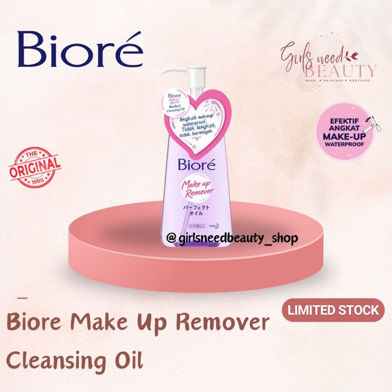 Jual Biore Make Up Remover Cleansing Oil Untuk Make Up Waterproof Non ...