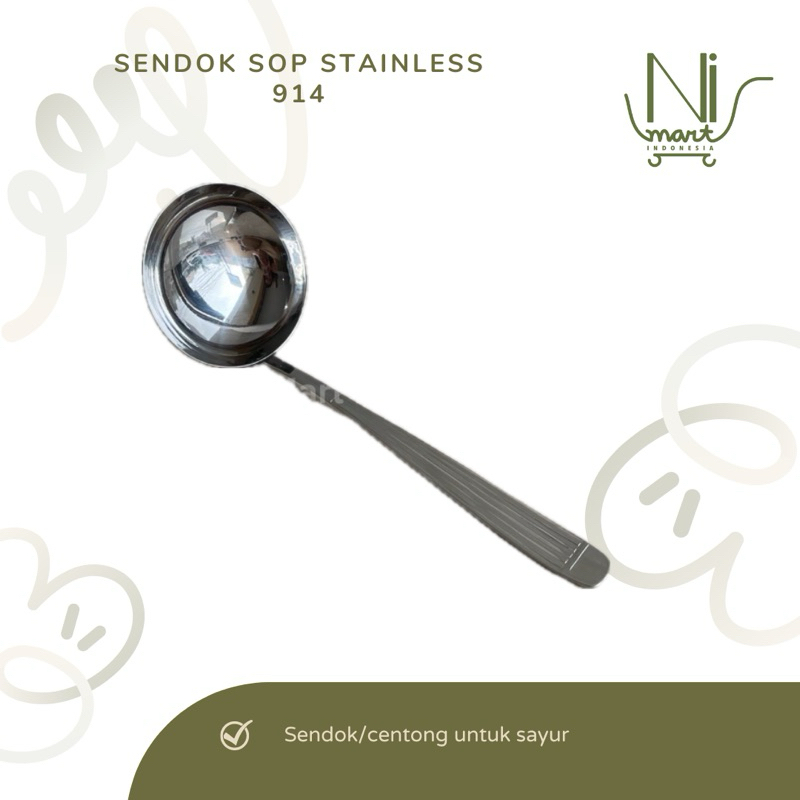 Jual Sendok Sop 914 | Sendok Soup Centong Besar Sayur Makan Stainless ...