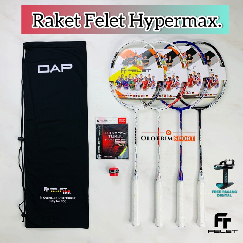 Jual Raket Badminton FELET HYPERMAX HYPER MAX ORIGINAL | Shopee Indonesia