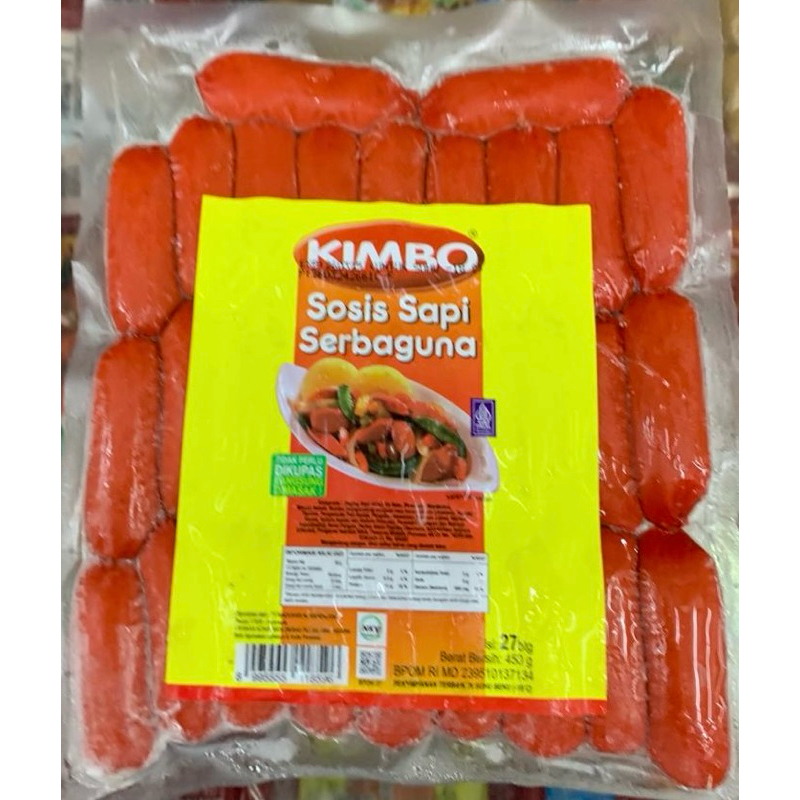 Jual KIMBO SOSIS COCKTAIL SAPI SERBAGUNA 450 GR | Shopee Indonesia