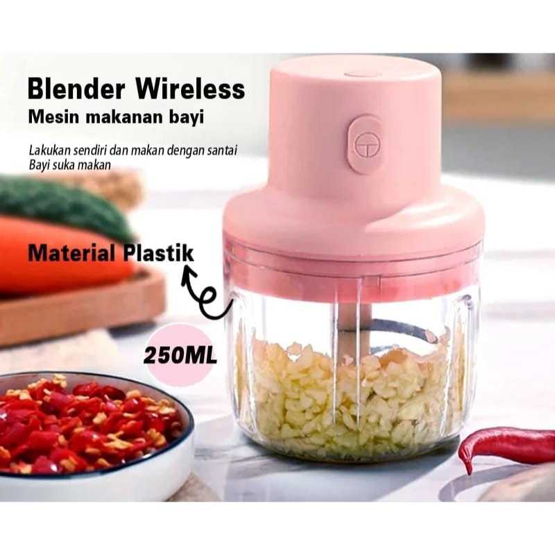 Jual Blender Chopper Mini USB / Blender Mini Tanpa Kabel / Blender ...