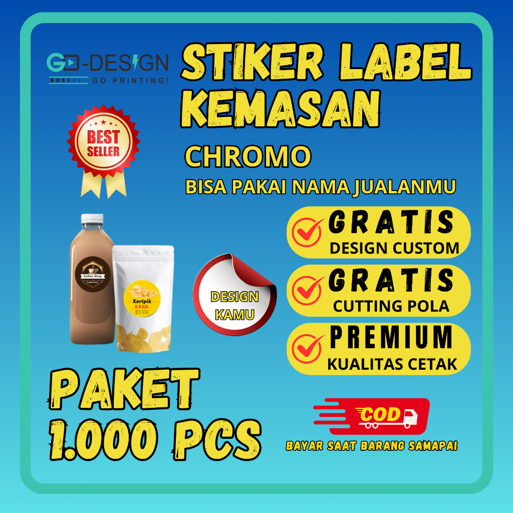 Jual Stiker Label Kemasan Paket 1000pcs Plus Cutting | Shopee Indonesia