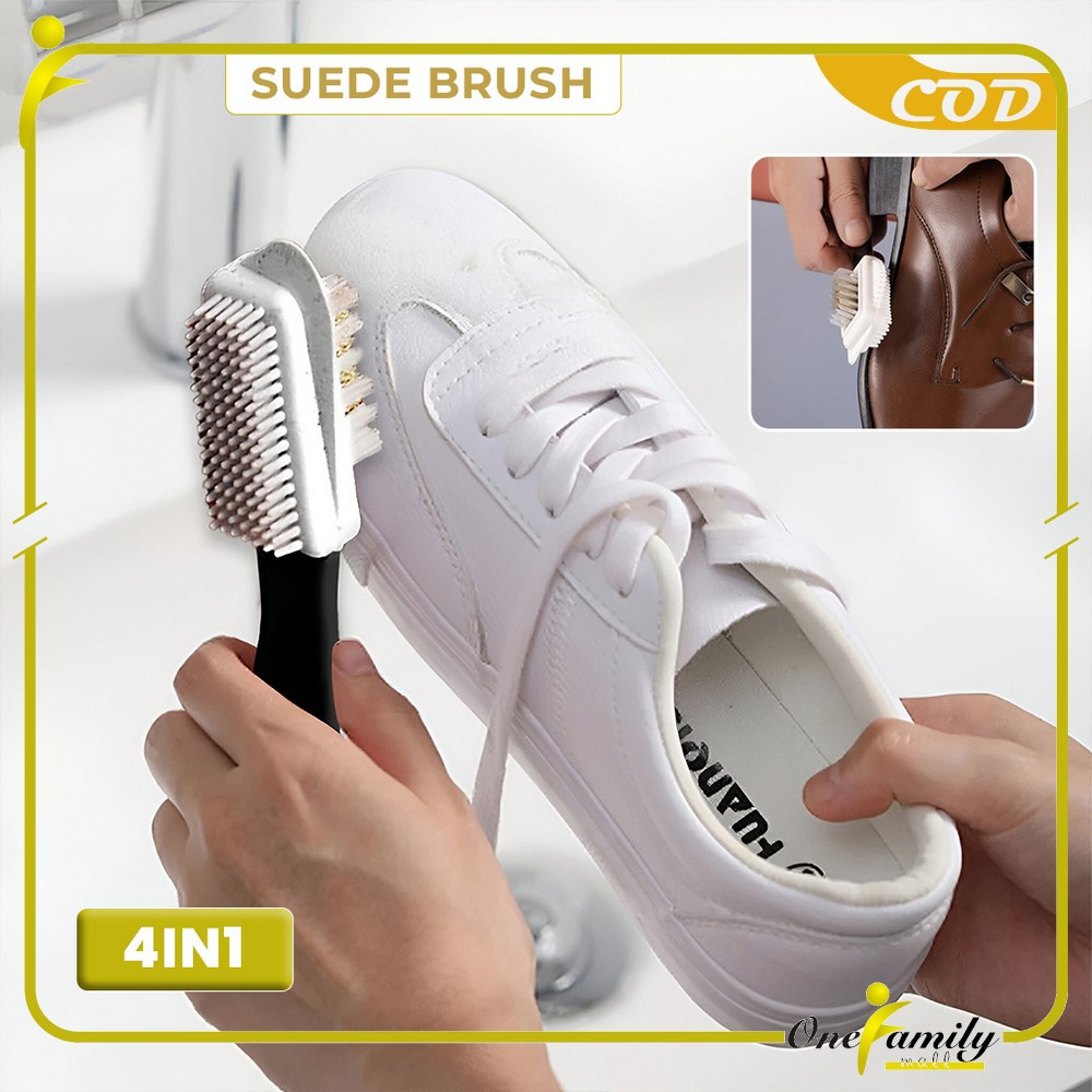 Jual ONE-C1056 Sikat Sepatu Suede 4IN1 Multifungsi Sikat Pembersih ...