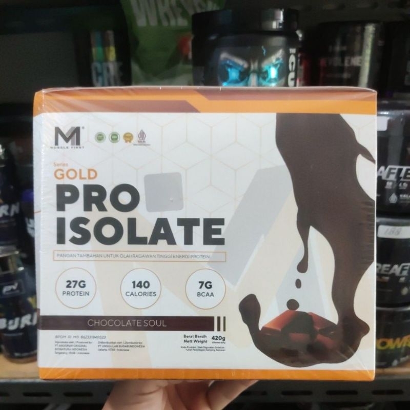 Jual M1 Pro Isolate 12 Sachet Muscle First Whey Protein Suplemen Gym ...