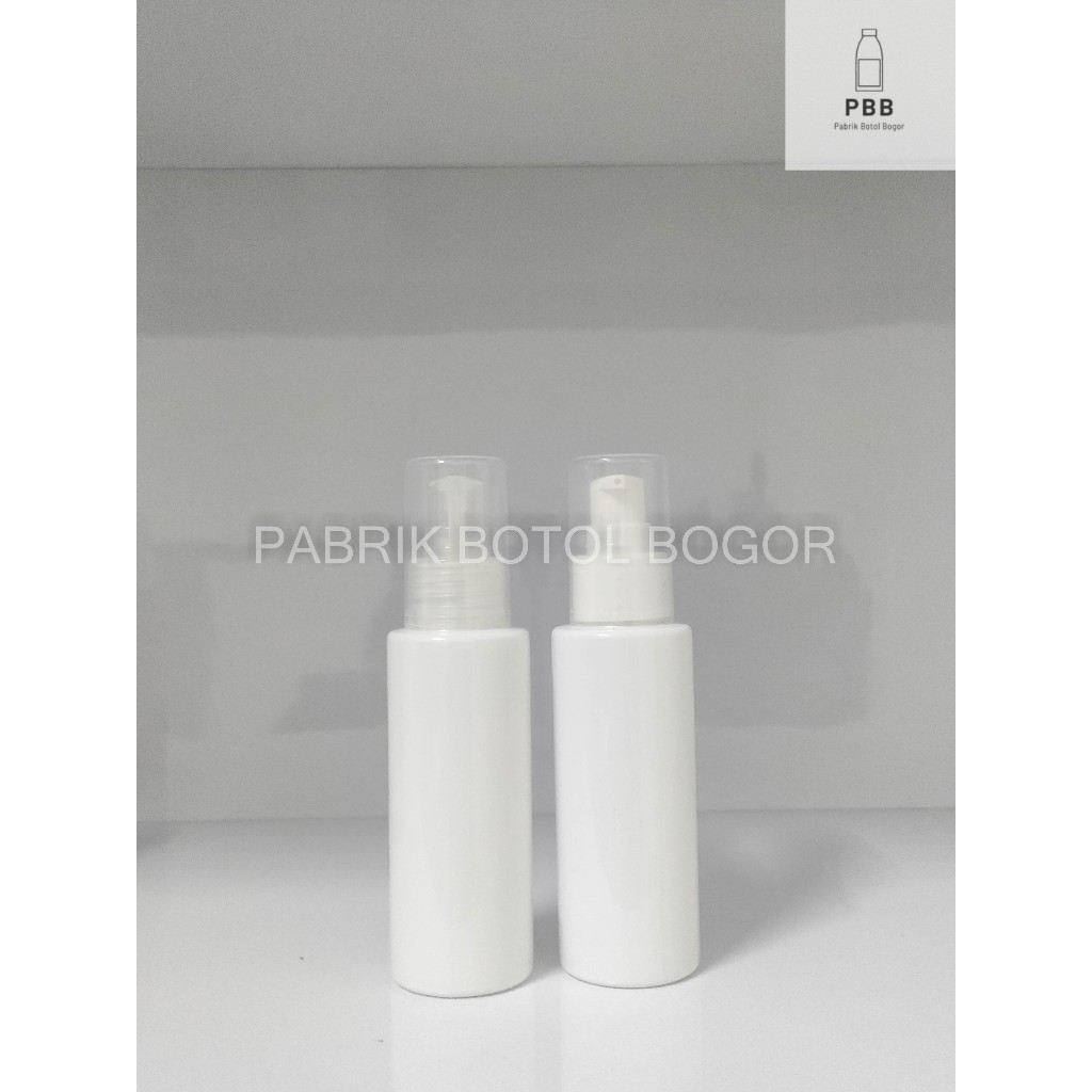 Jual BOTOL RF 100ML PUMP TREATMENT PUTIH FULL CAP 100 ML - Putih | Shopee Indonesia