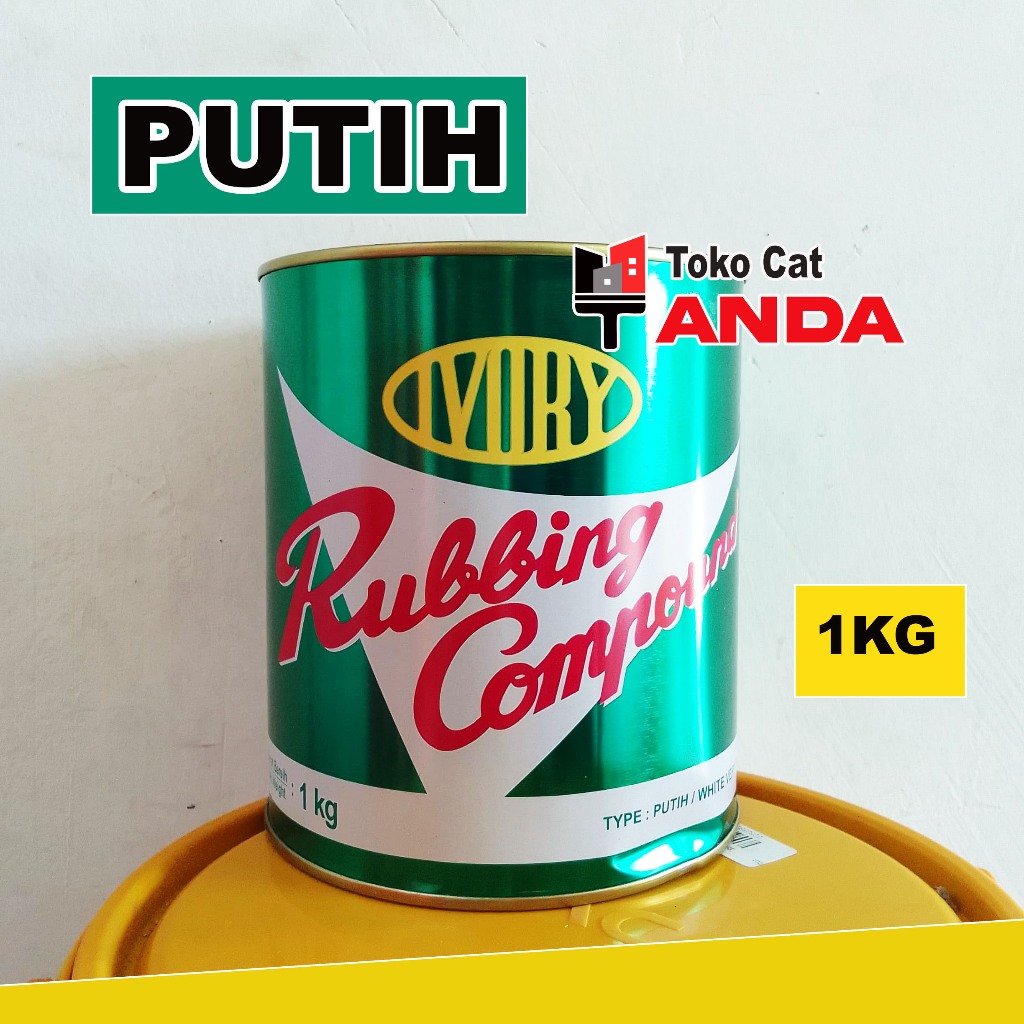 Jual Kompon Ivory PUTIH 1KG - KOmpon MObil Ivory Putih - Rubbing Compound | Shopee Indonesia