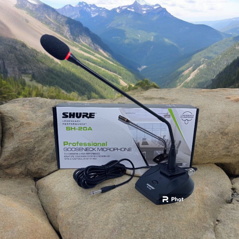 Jual Mic Meja Shure Sh 20a Mikropon Conference Sh20a Mikrofon Podium Sh ...