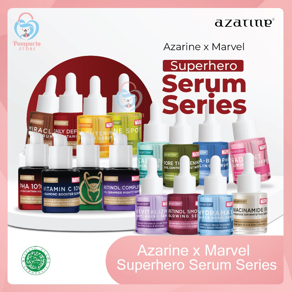 Jual Azarine x Marvel Superhero Serum Series - Glowing Serum / Vit C 10 ...