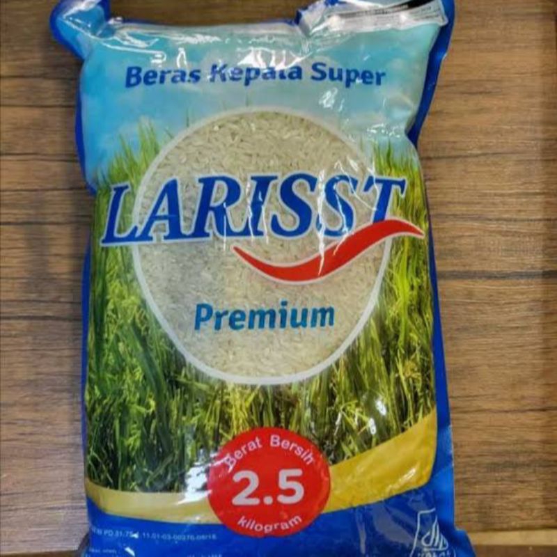 Jual Beras Super Larisst Premium 2,5kg | Shopee Indonesia