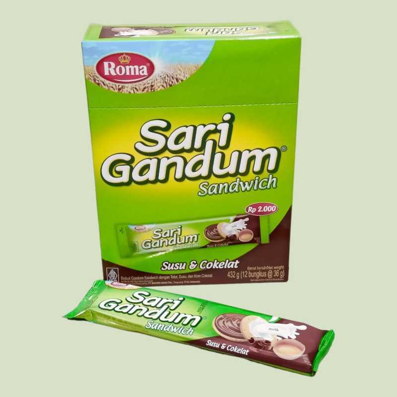 Jual WP - Roma Sari Gandum Cokelat (12Pcs / Box) | Shopee Indonesia