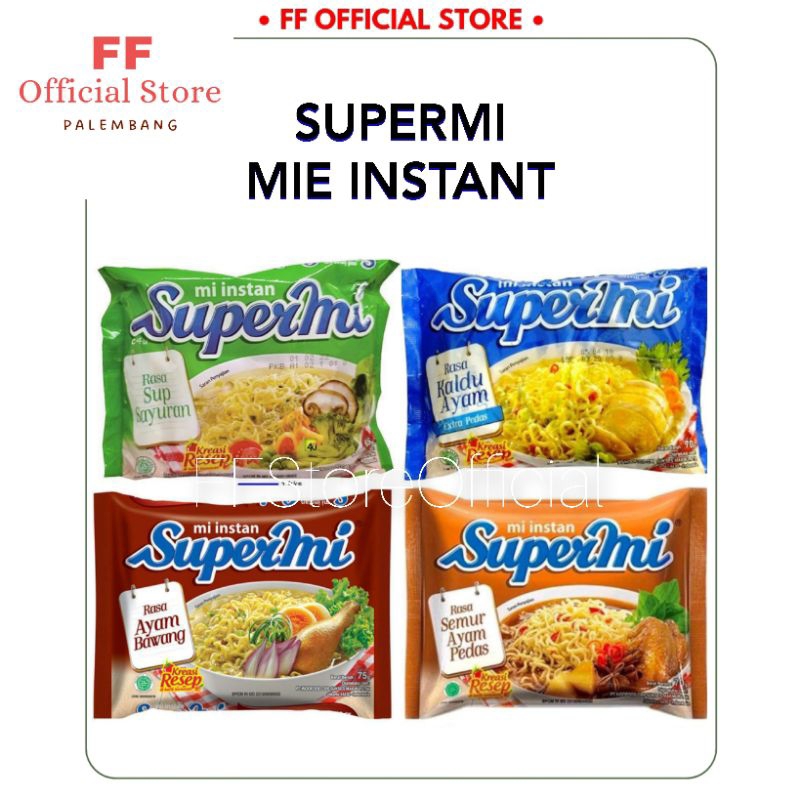 Jual SUPERMI Mie Instant Semur, Soto, Kaldu, Sup Sayur | Shopee Indonesia
