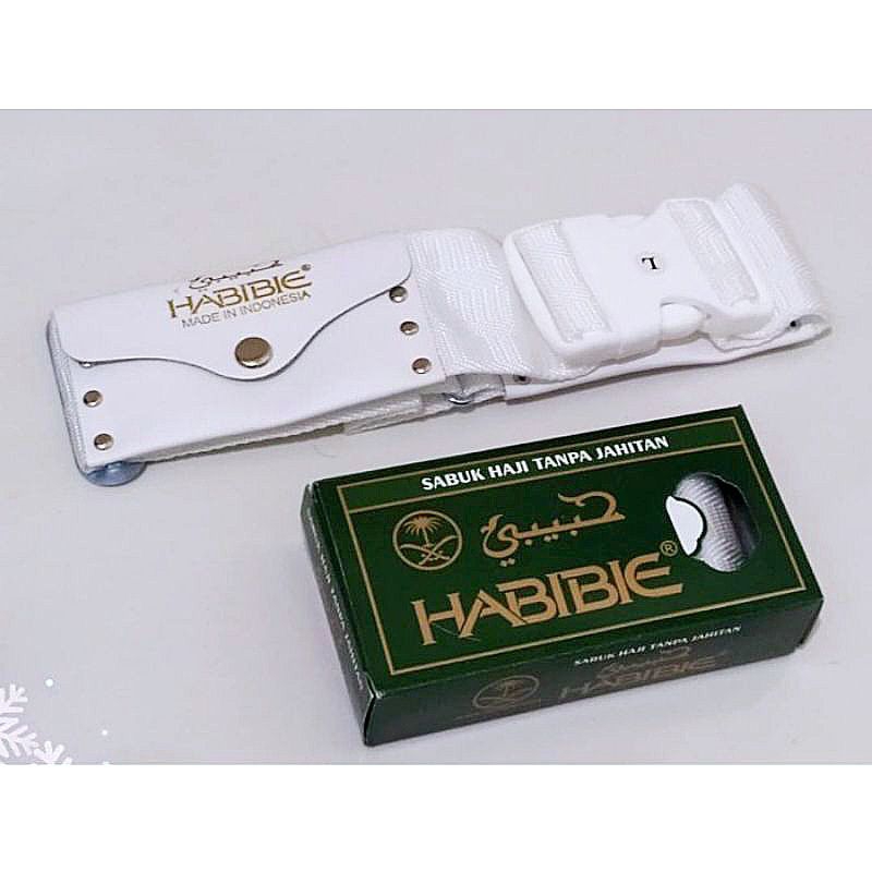 Jual Sabuk Ikat Pinggang Ihram Ihrom Habibie Dewasa Putih Sabuk Betawi ...