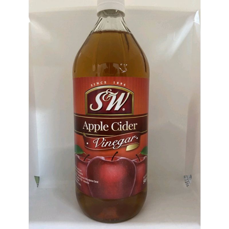 Jual 946ml SW Apple cider Vinegar premium S&W cuka apel 100% exp Maret ...