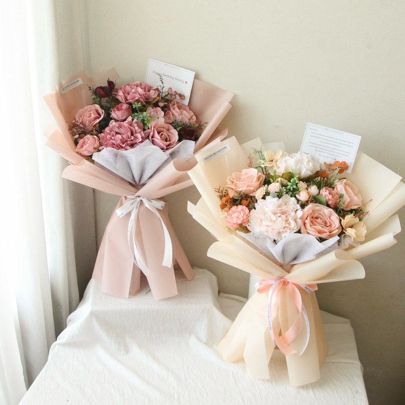 Jual Buket Bunga Palsu Artificial Flower Bouquet Valentine Wisuda/Daisy ...